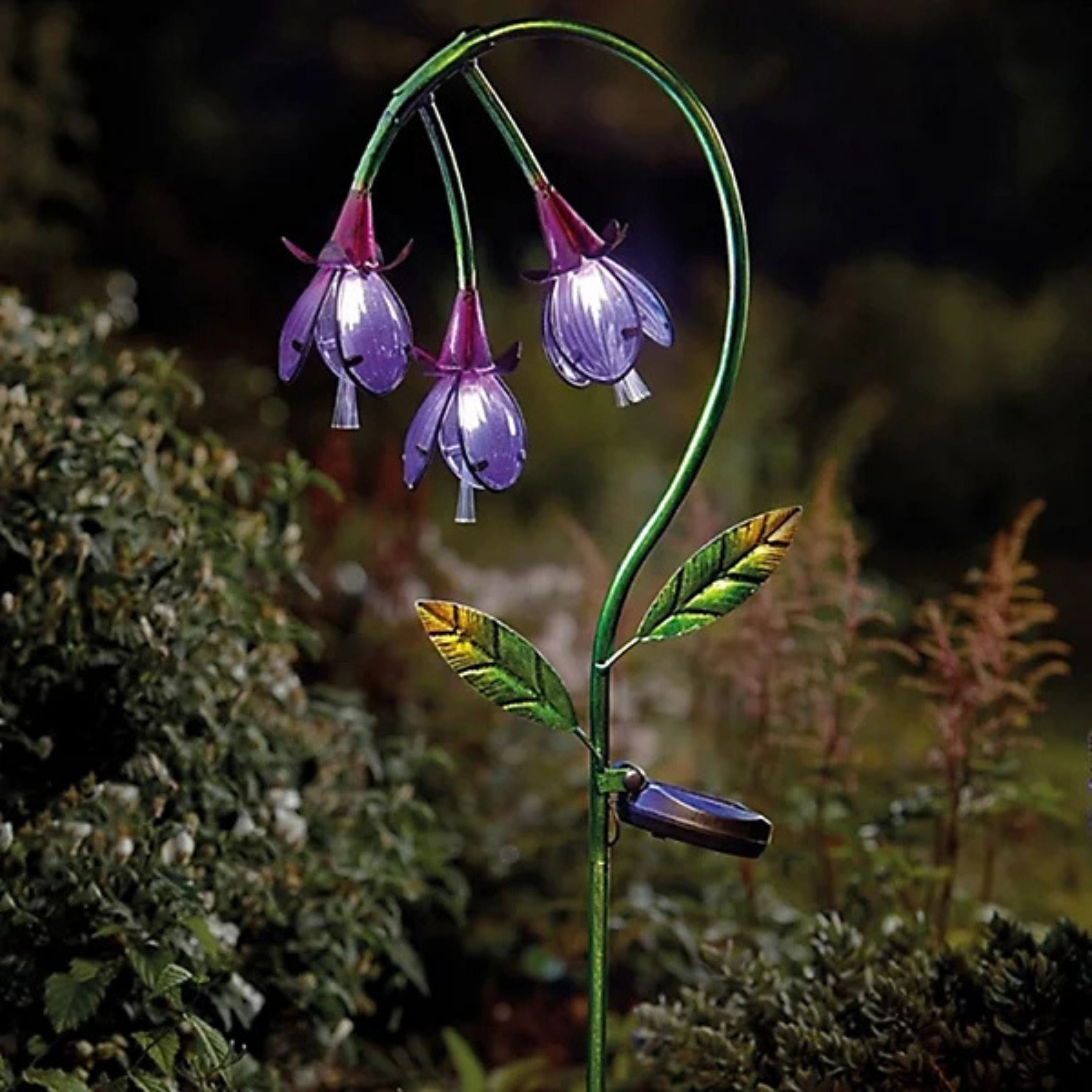 Solar Fuchsia Stake Light | Decorative Solar Garden Lighting ...