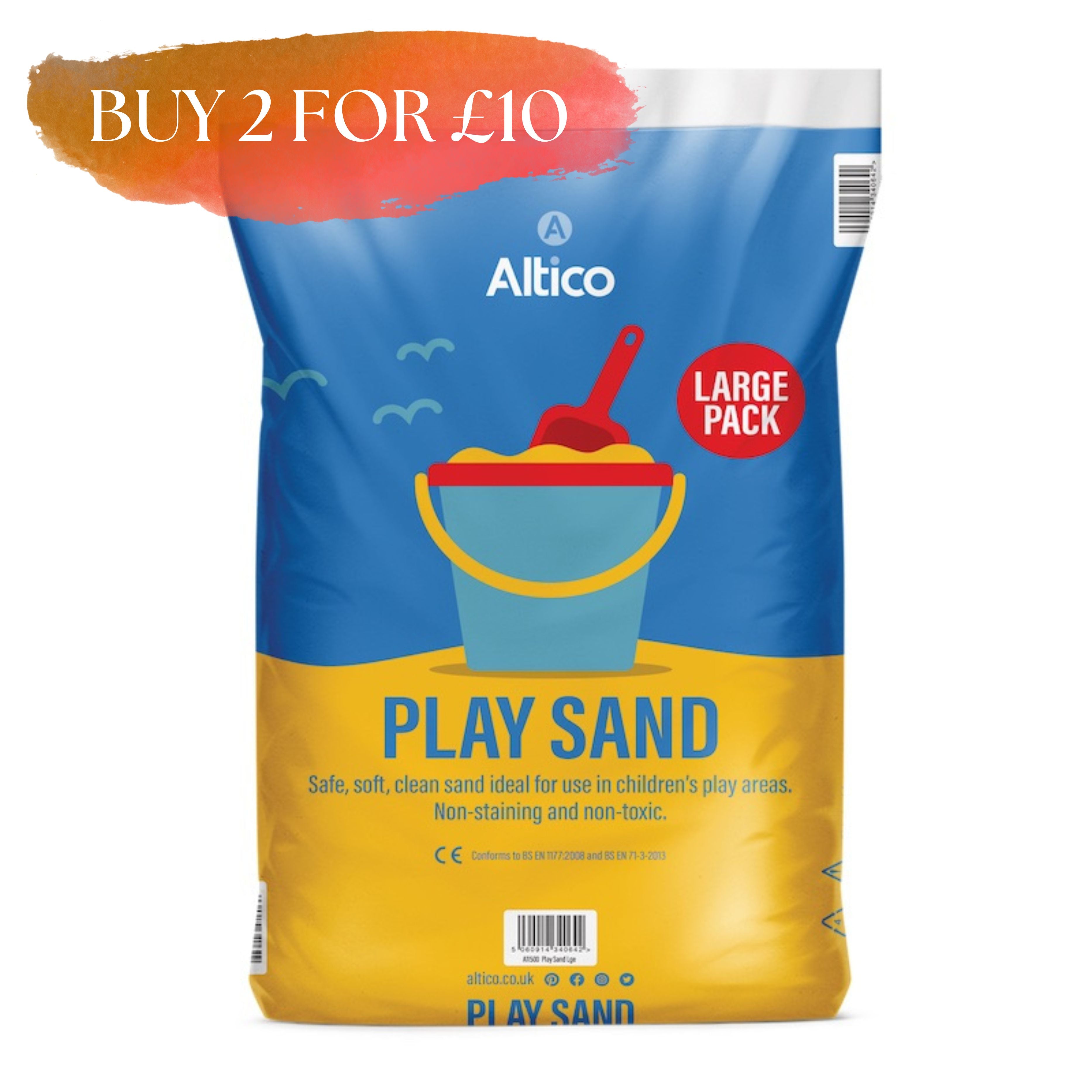 Altico Soft Play Sand – Large Pack | Clean, Safe Play Sand for Kids ...